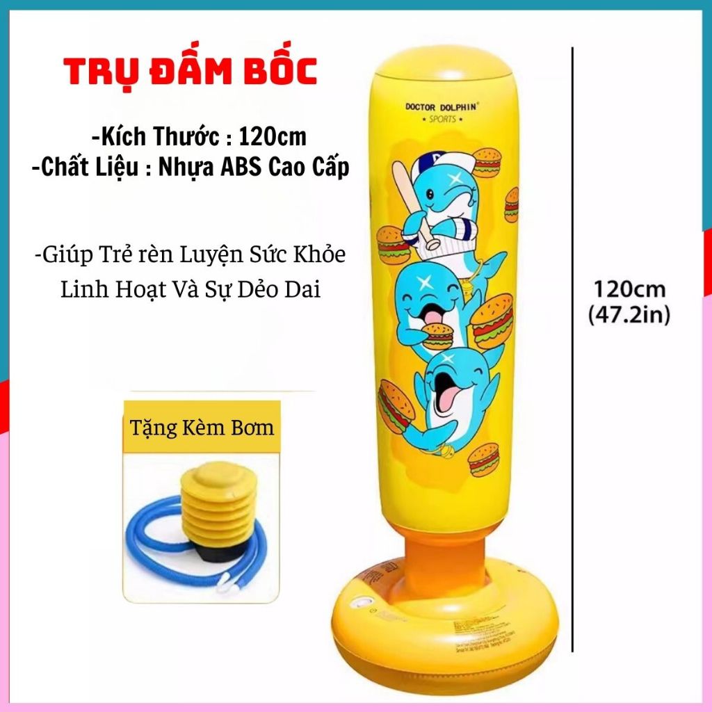 Inflatable Boxing Pillar Boxing Toy to Train Your Baby's Reflexes and ...