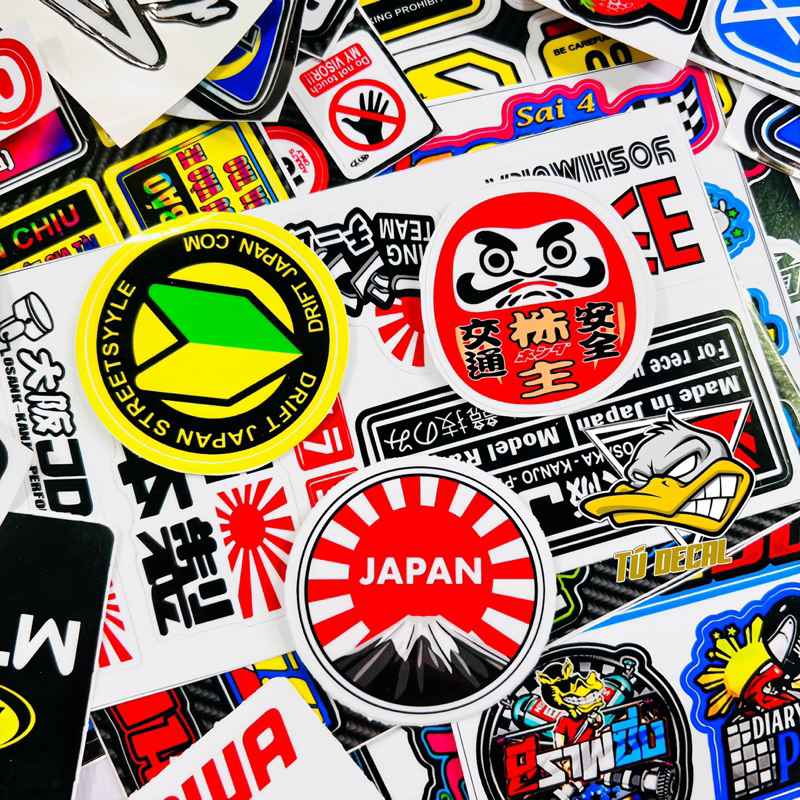 Jdm Logo Sticker Decorative Stickers for Motorcycles, Laptops, Phones ...