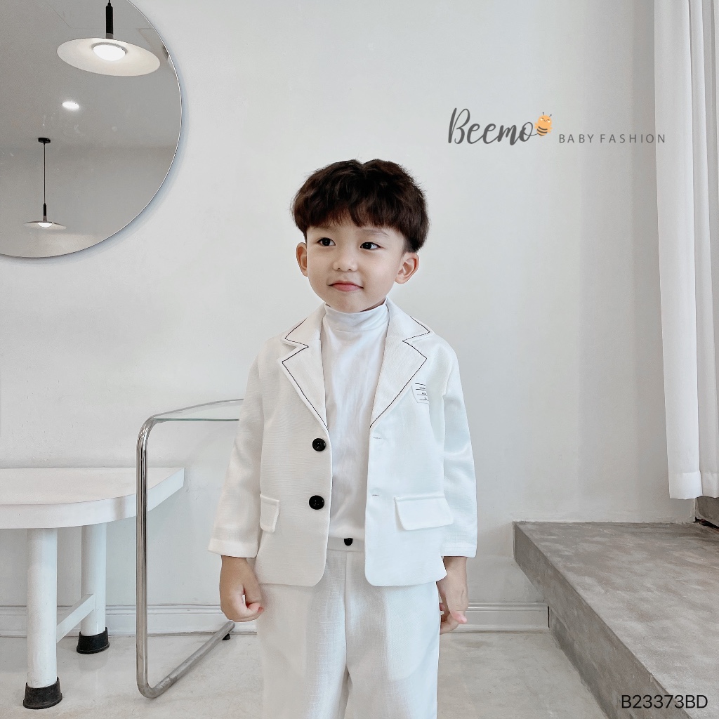Beemo boys' embossed vest, text felt material with typical thick fabric ...