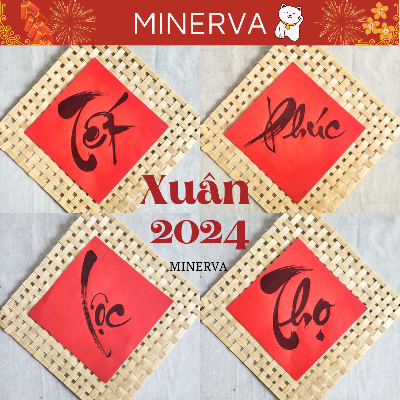 CNY 2025 SET of 5 Letters CNY, Spring calligraphy red paper (not ...