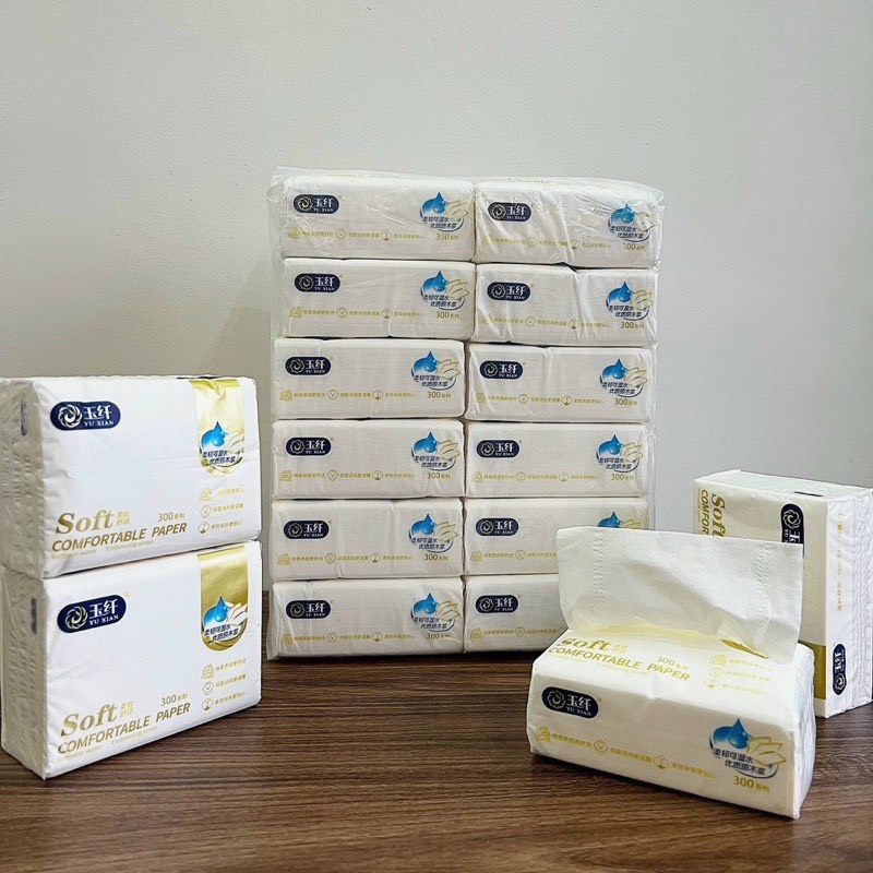 Bag Of 12 SOFT Draw Tissue SOFT Tissue Paper 4 Layers 300 Sheets Made ...