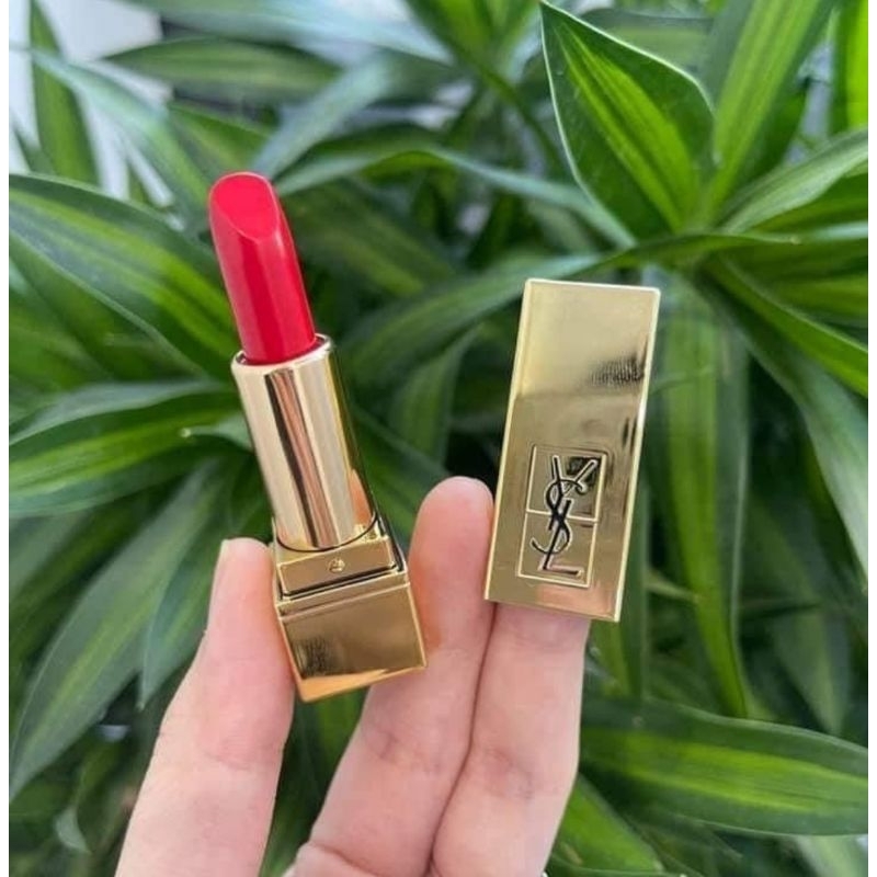Ysl Le rouge 01 Matte Lipstick Bright Red Orange unbox minisize ...