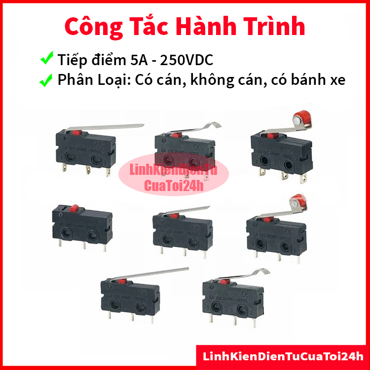 Kw11 5A-250V Wheel Limit Switch - Dimensions 6.4*20mm, KW12-A without ...