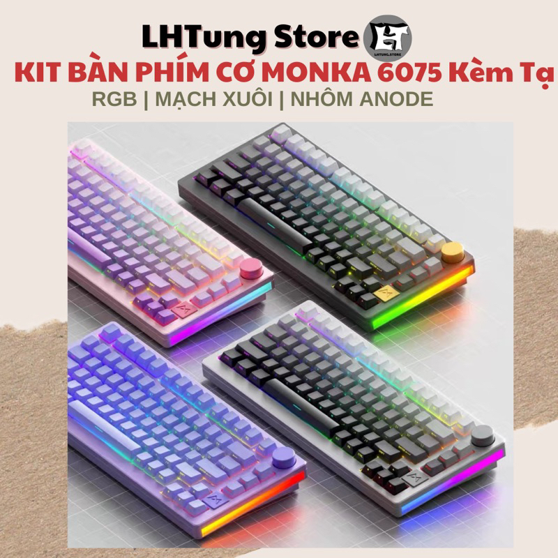 Monka 6075 Mechanical Keyboard Kit With Weights | Mach Down Aluminum ...