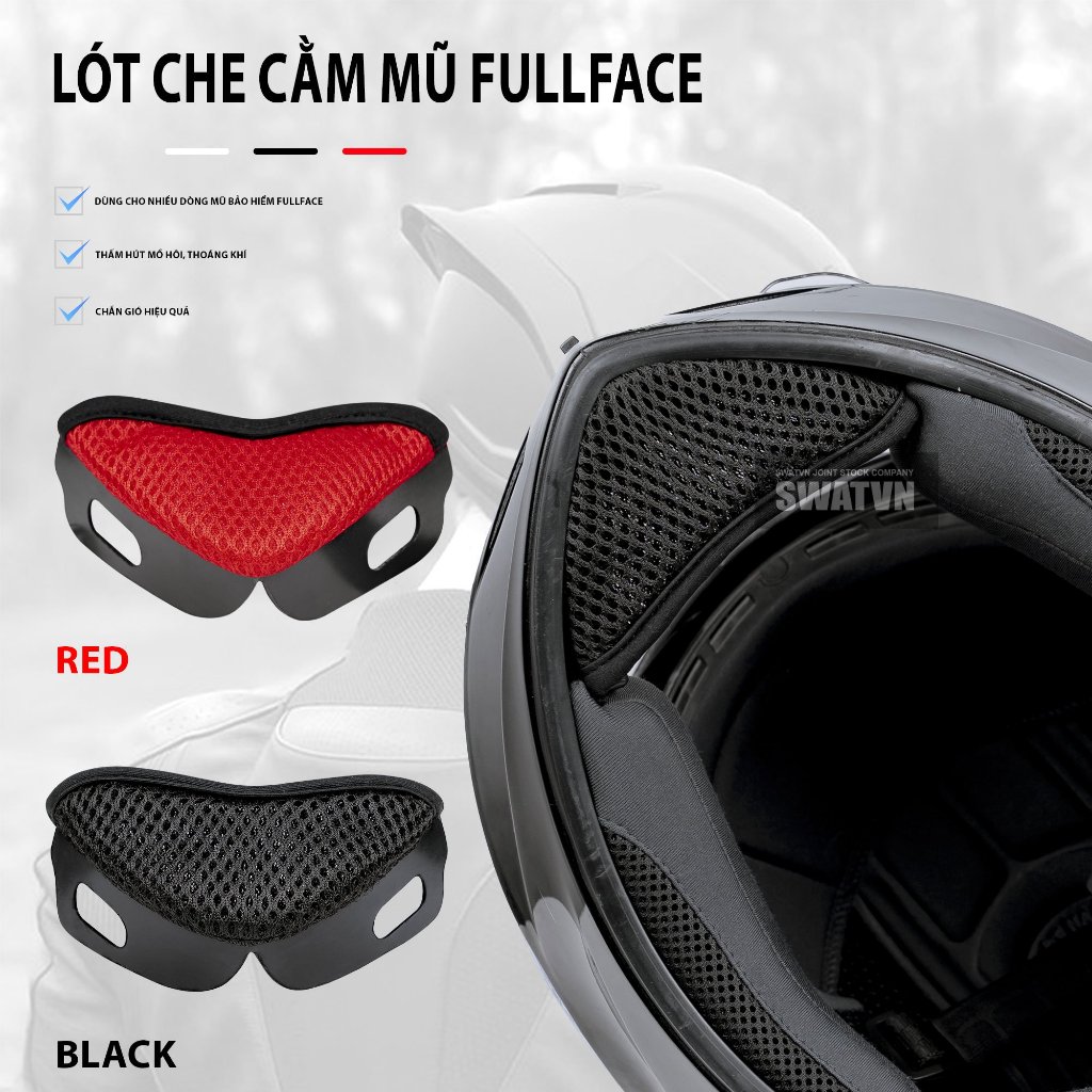 Full face helmet accessories - Chin guard (chin liner) can be attached ...