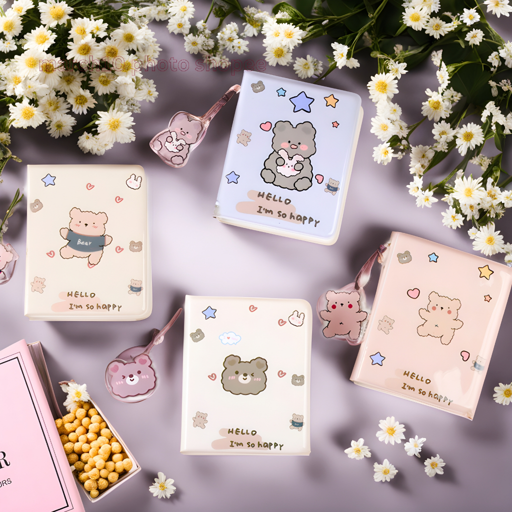 3 inch mini photo album - Small album containing 36 photos - Cute Bear ...
