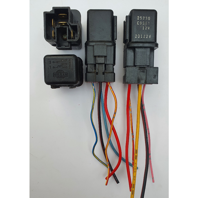 Nissan relay for car disassembly 4, 5, 6 pins 12v, 24v | Shopee Malaysia