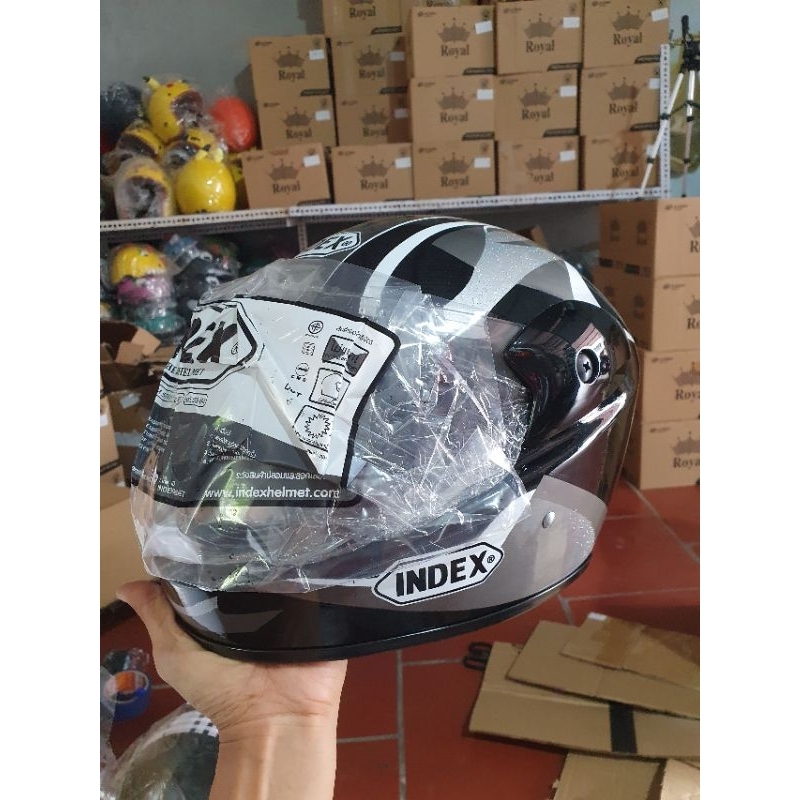(Real Photo) Genuine index hooded helmet to keep warm in winter ...