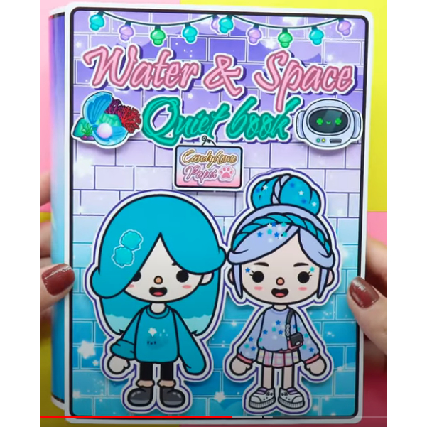 Water and Space Quiet Book, paper dolls, candyhome paper | Shopee Malaysia