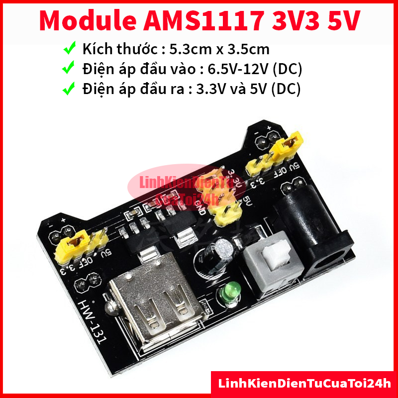 Power Module AMS1117 3V3 5V, Power Supply for Test Board, Good ...