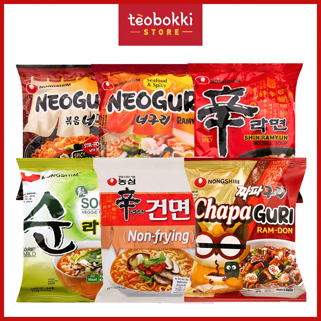Spicy Shin ramyun noodles - Nongshim spicy seafood neoguri noodles ...