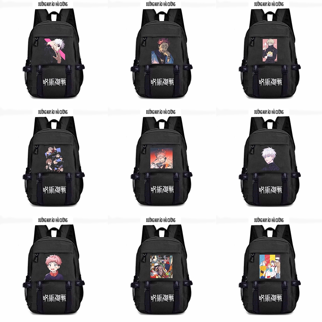 Jutsu KAISEN cartoon GOJO SATORU backpack printed for men and women ...