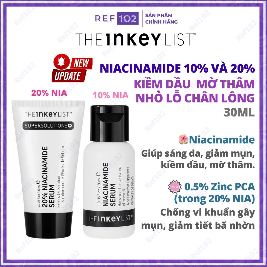 The Inkey List Niacinamide SuperSolutions Ref102 acne-reducing Serum to ...