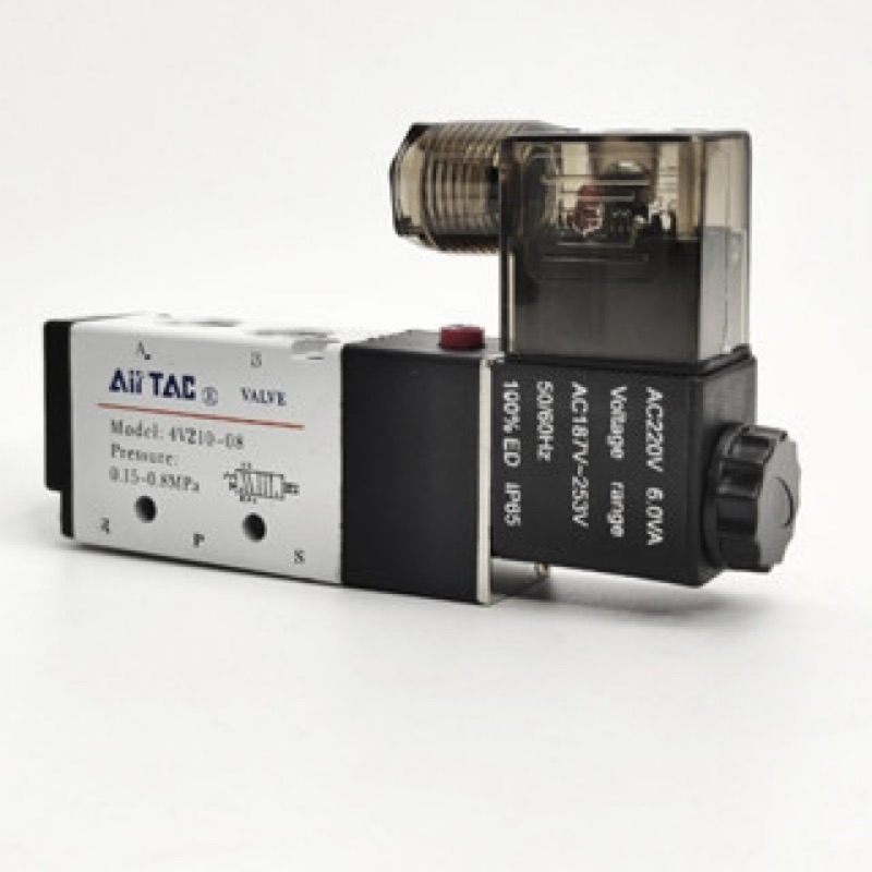 Airtac 4V210-08 solenoid valve, pneumatic cylinder adjustment valve. | Shopee Malaysia