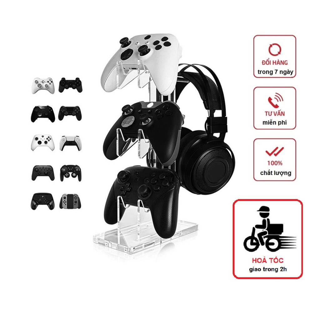 3-layer transparent Mica Acrylic plastic stand for wireless cam PS5 Ps4 ...