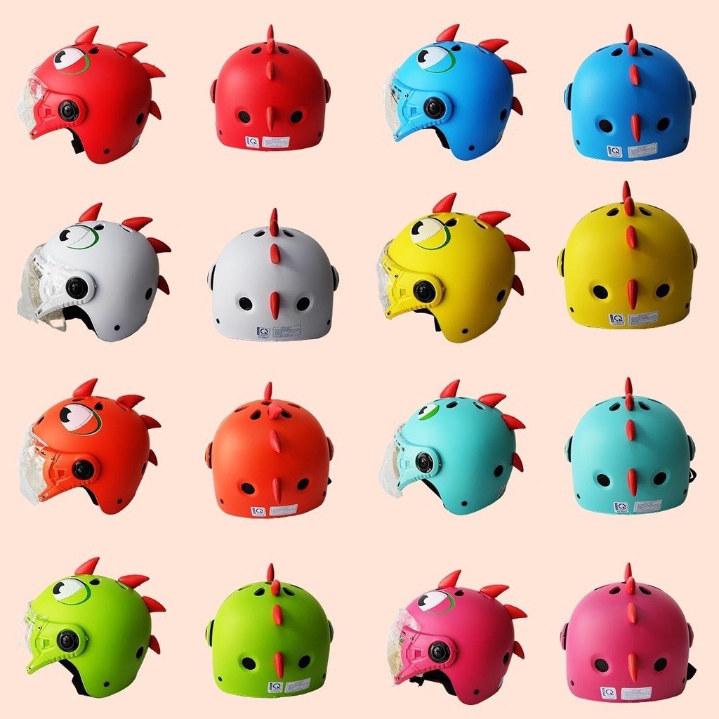 Dinosaur Helmet, For Children From 4 to 8 Years Old With Windshield ...