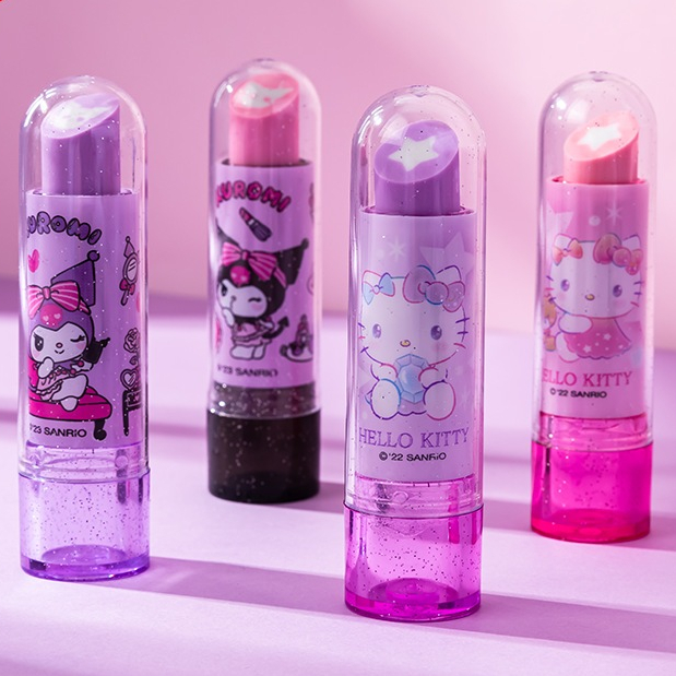 Sanrio Lipstick Eraser - Kuromi - Hello Kitty - Beautiful Eraser for ...