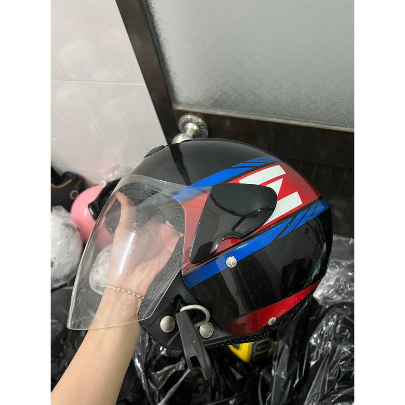 Used Genuine 3 / 4 andes Helmets - Real Photos Taken By shop | Shopee ...