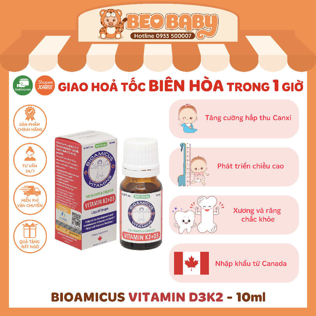 Vitamin D3K2-MK7 BioAmicus Drop For Babies 10ml | Shopee Malaysia