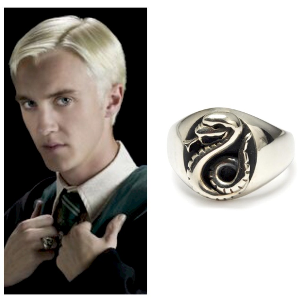Draco Malfoy Slytherin Wizard cosplay Titanium Ring Harry Potter Film Makeup Unique Gift Shopee Malaysia