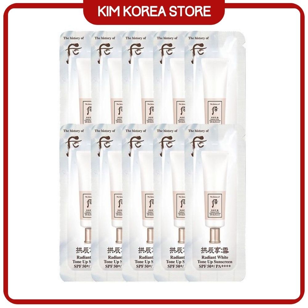 Sample of GENUINE Whoo tone up sunscreen Trial pack 1ml superior ...