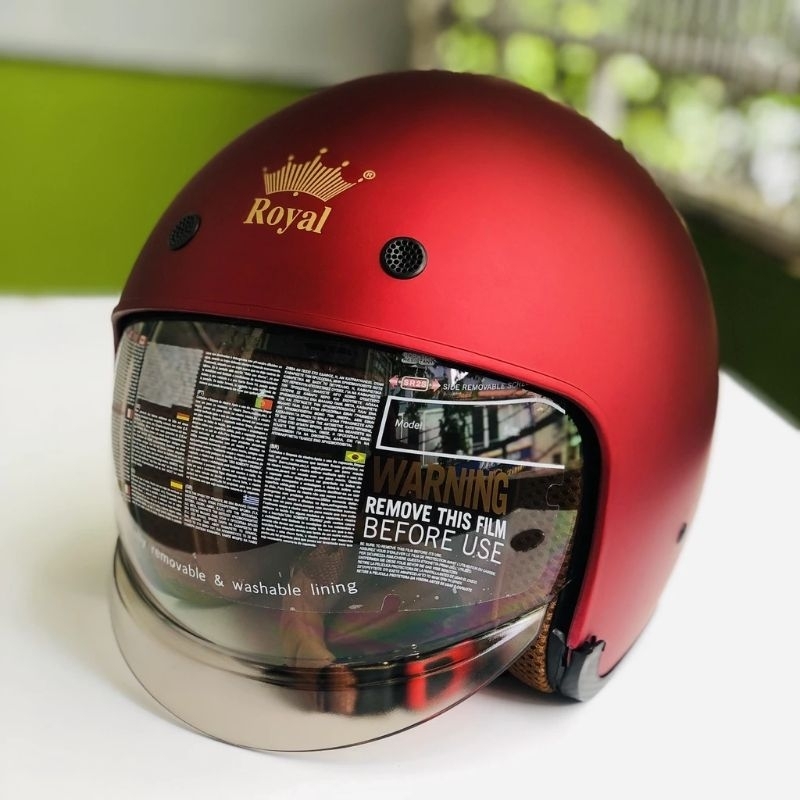 (FOR Check) royal m139 helmet with genuine RED negative glass - High ...