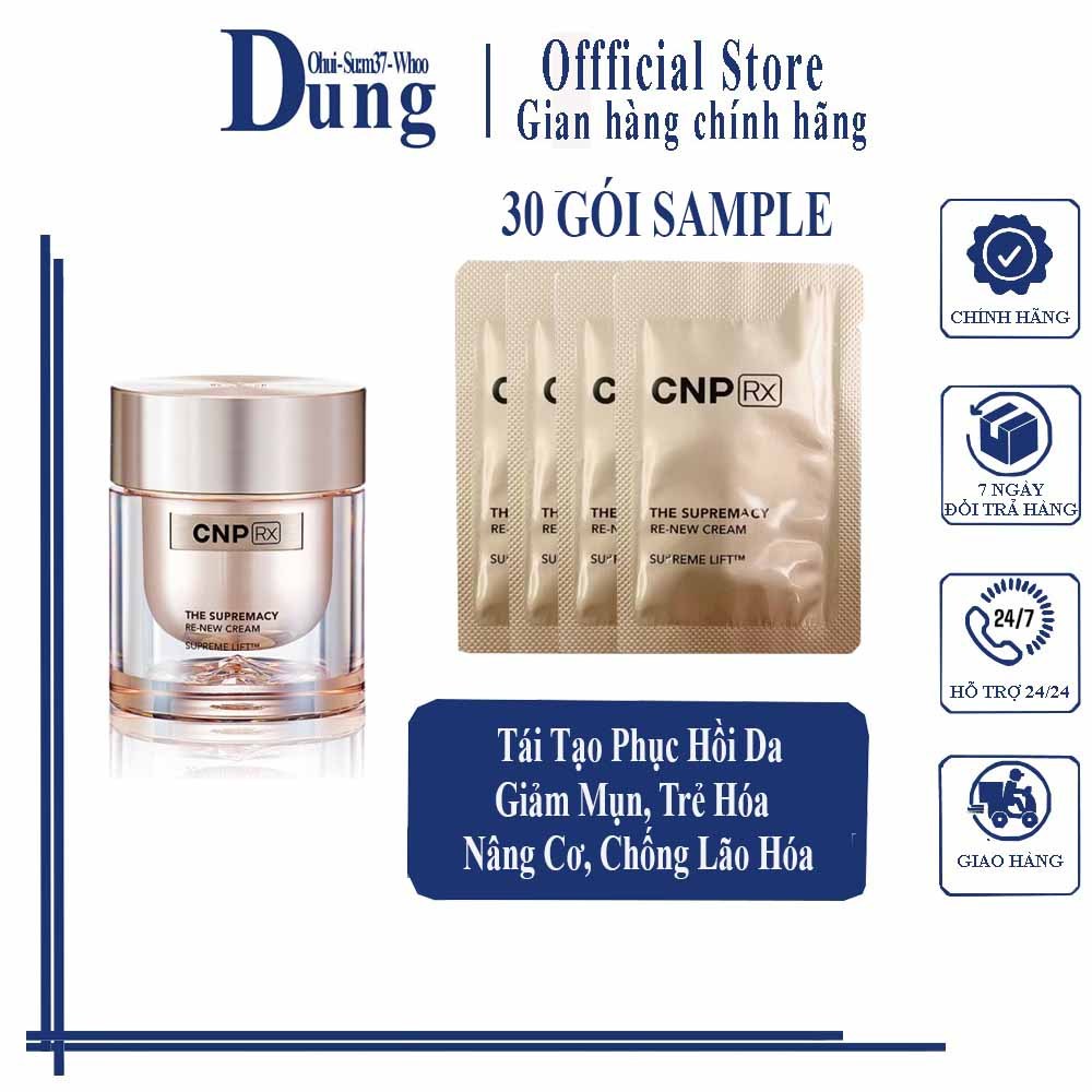 Combo of 30 Sample Packs of CNP RX cream The Supremacy Re-new cream Skin Brightening ...