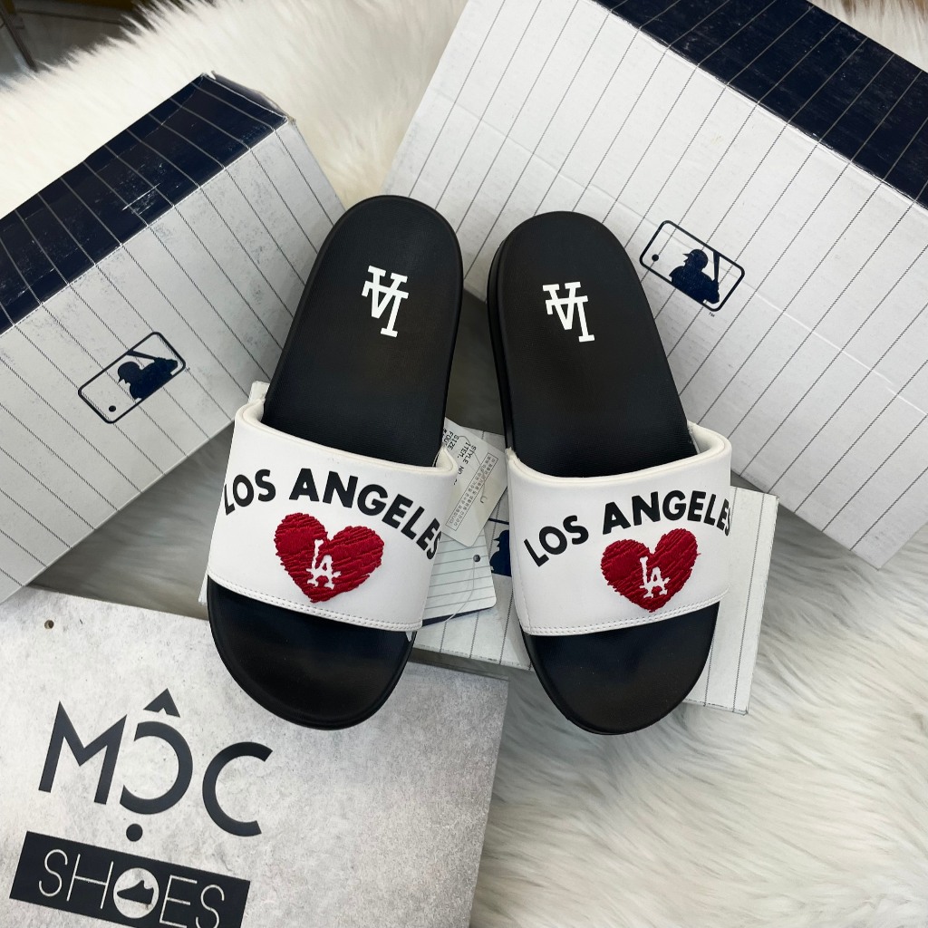 [Genuine] Mlb Mound Heart La Dodgers Sandals - CODE: 32SHHH111-07W ...