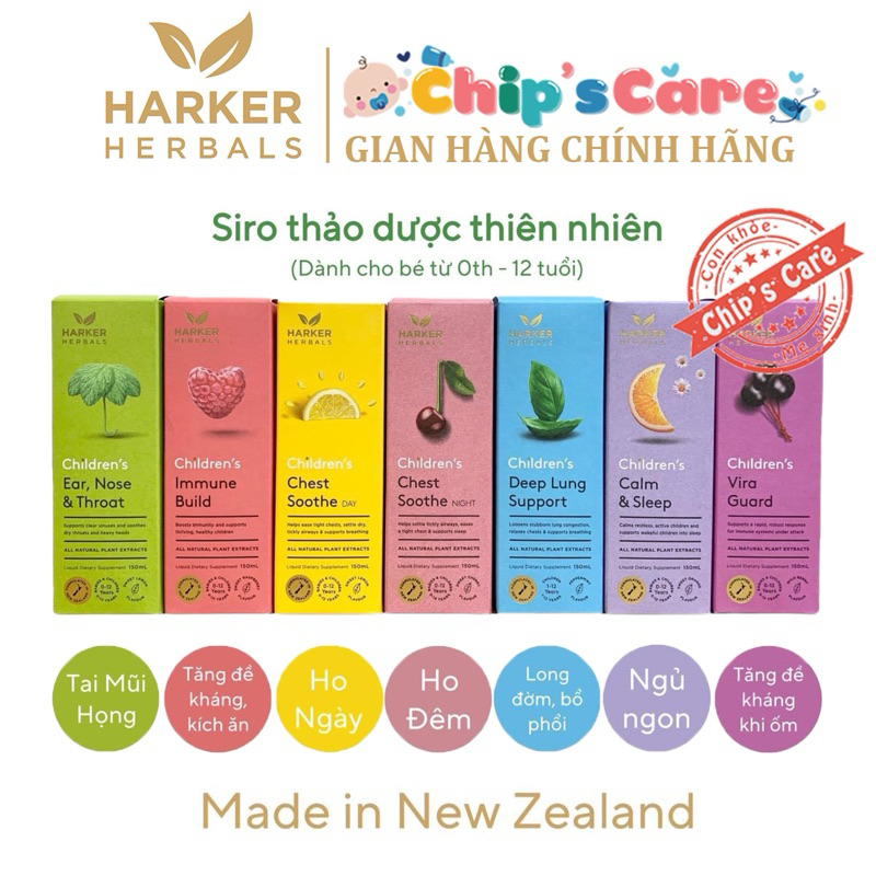 Harker syrup (green ear nose throat; Immune resistance; chest cough ...