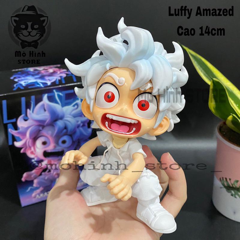 Onepiece Luffy Amazed Model 14cm tall, weighs 300grams, OnePiece figure ...