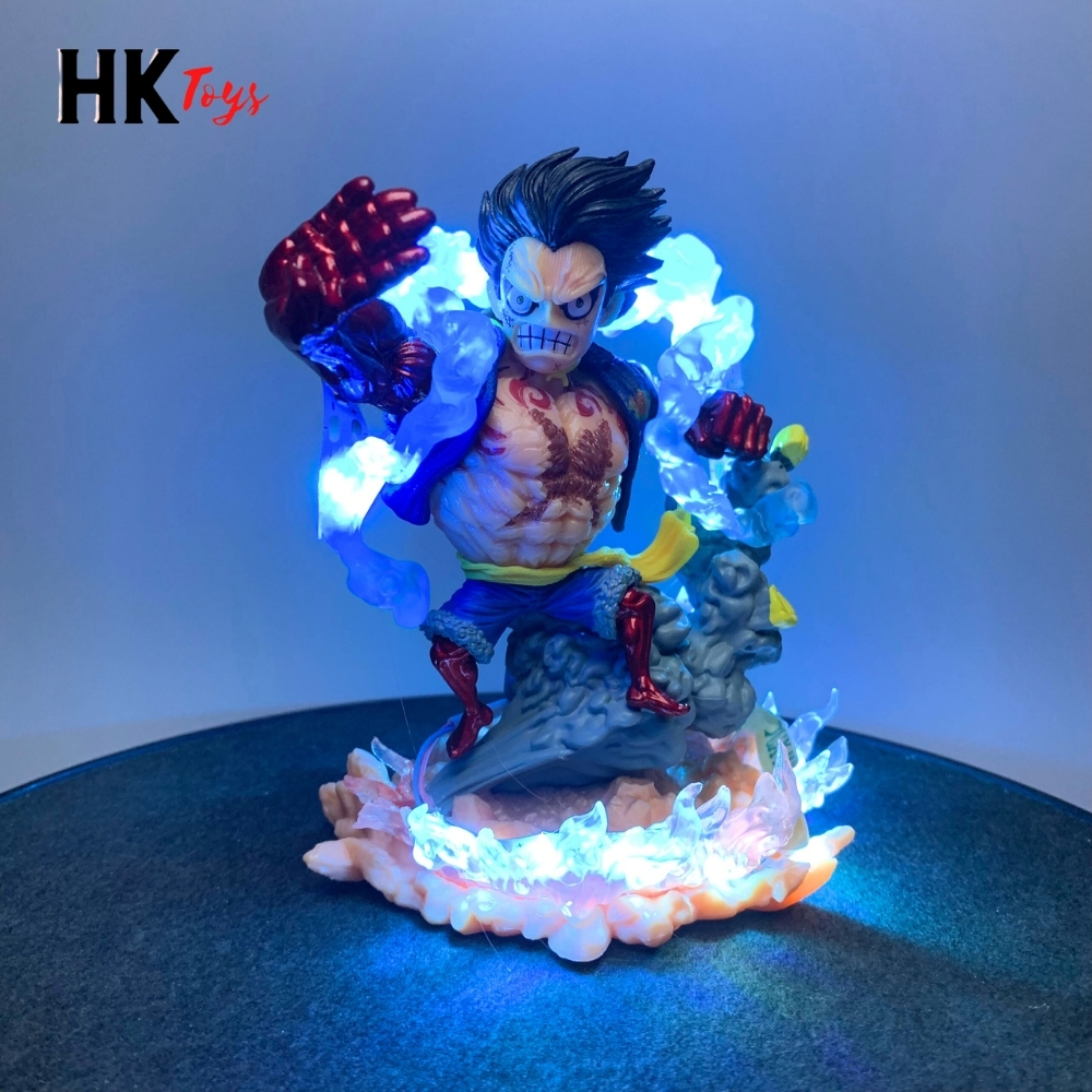 One Piece Luffy gear 4 Model Led Fighting Status 13cm High, Weighs ...
