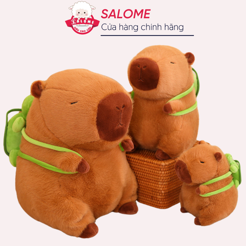 Capybara Brown Water Guinea Pig Teddy Bear Wearing Giant Turtlebag ...