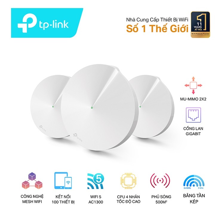 TPLink AC1300Mbps Deco M5 Mesh WiFi Router - 3 Pack Ceiling Mount, Wall ...