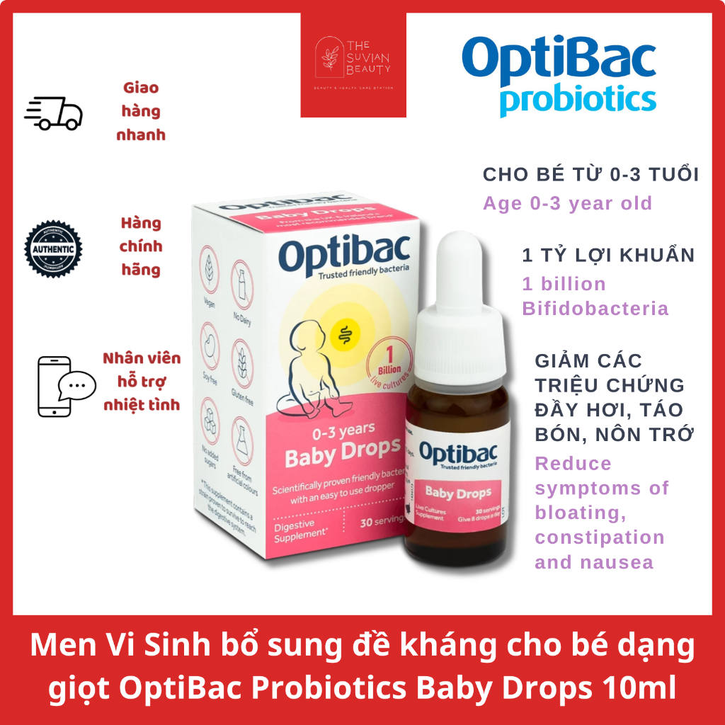 Probiotics supplement baby's resistance in Drops OptiBac Probiotics ...