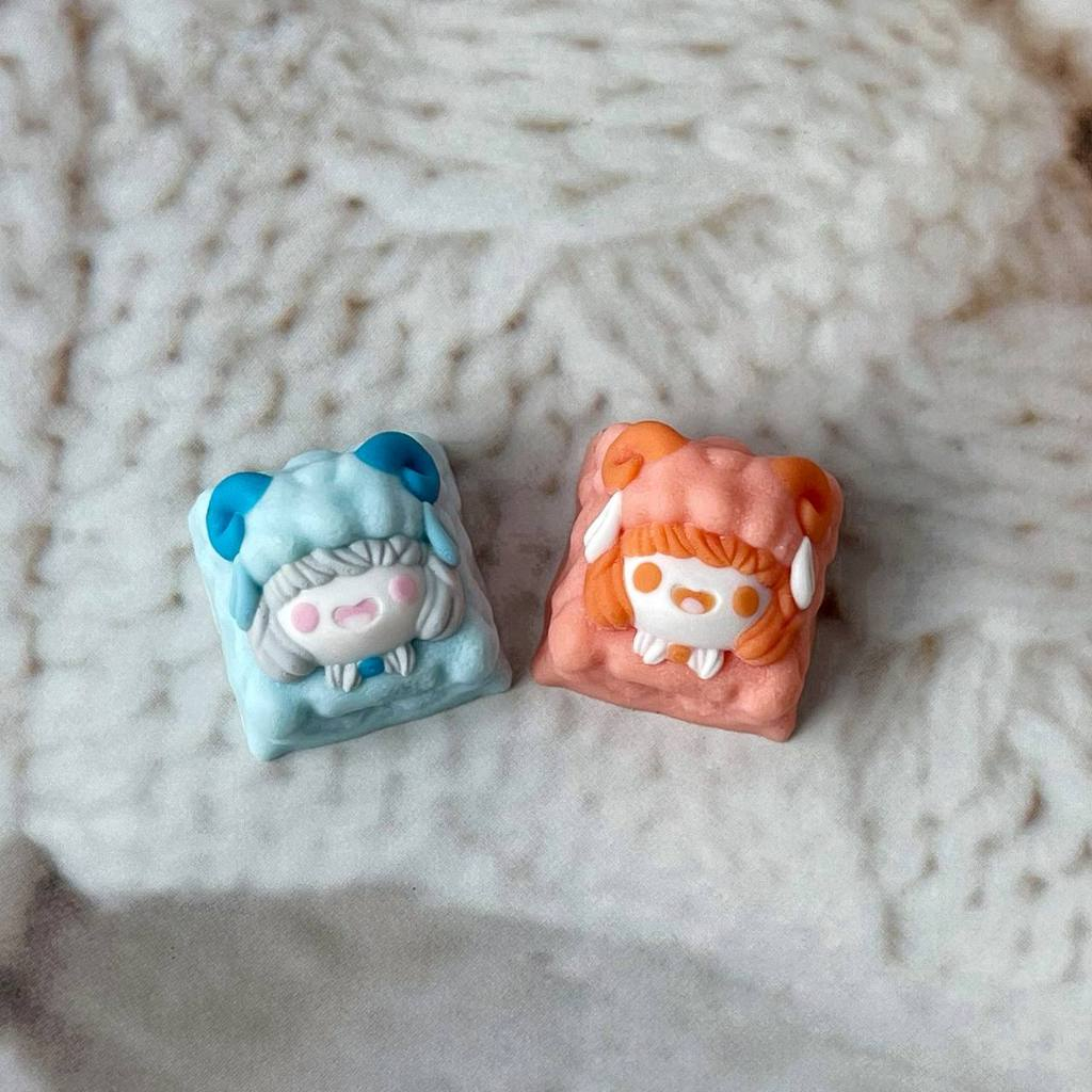 Artisan Keycap - Cute handmade resin Mechanical Keyboard Button ...