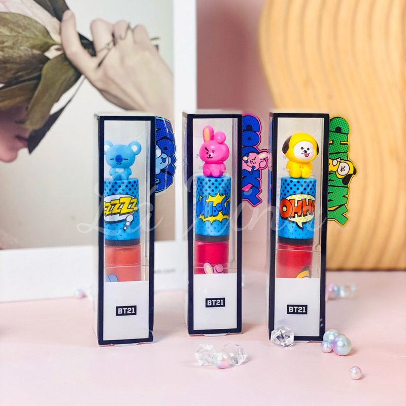 Vt x BT21 Ver 2 Art In Lip Tint 4g super beautiful color, long lasting, smooth lips | Shopee ...