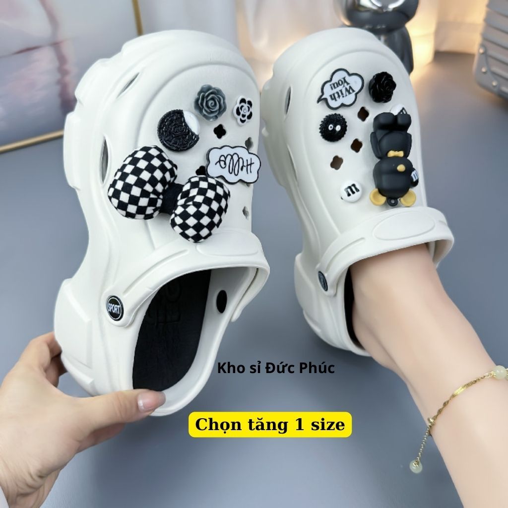 Women's 6cm padded sole with CARO Bow Bear ticker, 3D bow charm ...