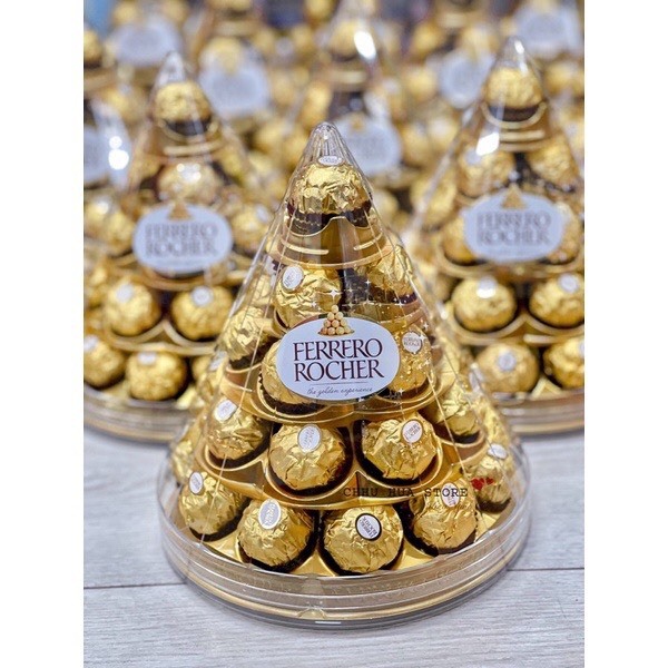 Ferrero Rocher chocolate in pine tower shape 350g - 28 pieces - Italy ...