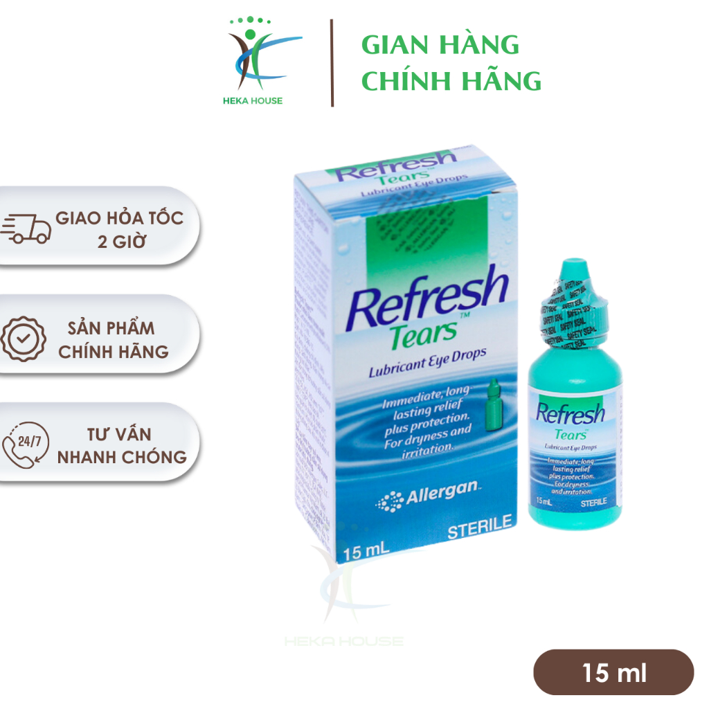 Refresh TEARS Artificial TEARS TEARS TEARS 15ML For Dry Eyes, Eye ...
