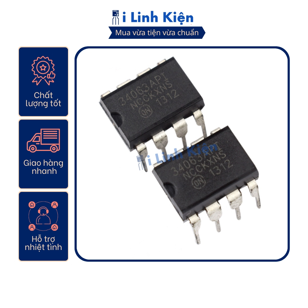 Functional Ic MC34063 063EC DIP-8 DC-DC Converter genuine ST quality ...