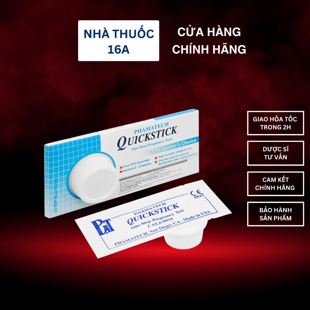 Quickstick PREGNANCY TEST - WITH COMPANY INVOICE - 99,99% ACCURATE ...