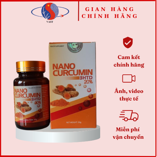 [GENUINE - 50g BOX] nano Curcumin 3HTD 20% - nano turmeric powder helps reduce stomach ulcers ...