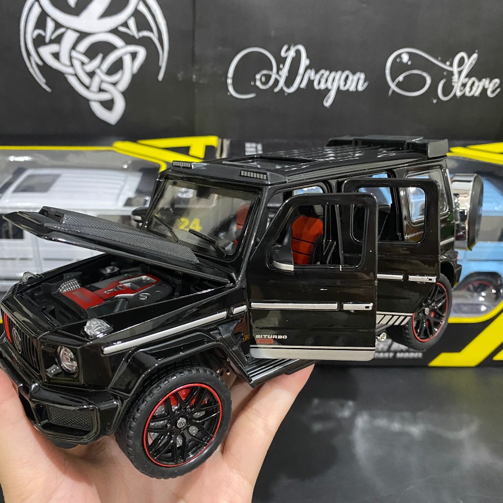 Mercedes G63 AMG alloy car model with star ceiling, scale 1:24, sturdy ...