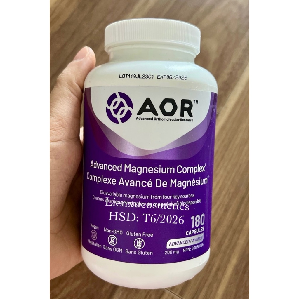 Aor Advanced Magnesium Complex pills made in Canada; Expiry date 2026 ...