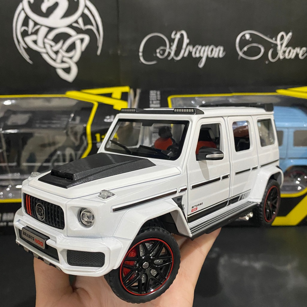 Mercedes G63 AMG metal car model with star ceiling, scale 1:24, sturdy ...