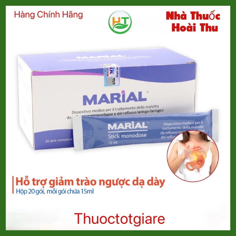 MARIAL gel reduces gastric reflux, esophageal, throat, laryngeal reflux ...