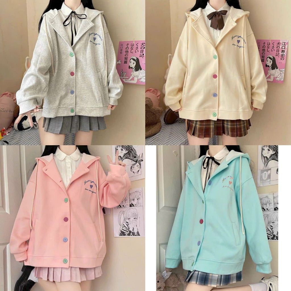 [Ready Stock] Jacket Buttons For Men And Women Wide Form Wearing UNISEX ...