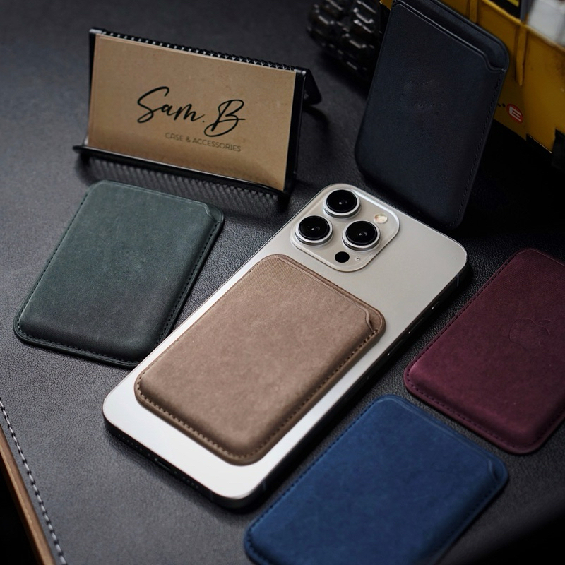 Magnetic ATM Card Holder Wallet with Logo Made of FineWoven Fabric ...