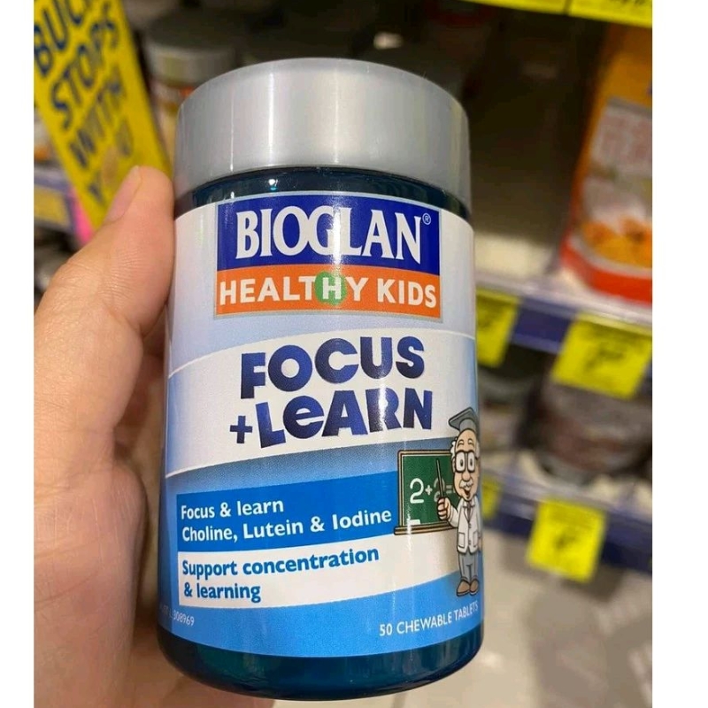 Bioglan Kids Focus & Learn 50 chewable tablets | Shopee Malaysia