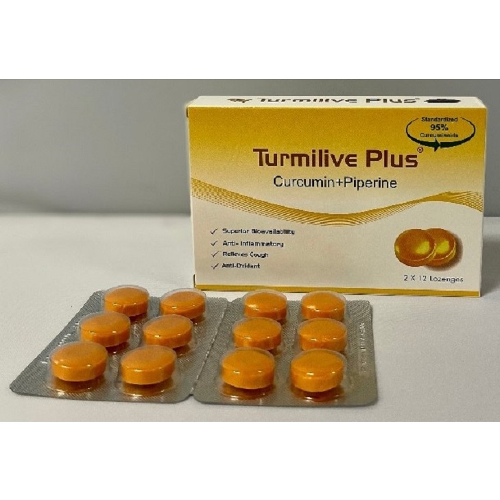 Lozen Pharma Turmilive Plus Curcumin Piperine Lozenges with turmeric ...